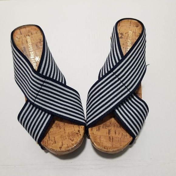 Montego Bay Club | Shoes | Montego Bay Club Platform Blue White Elastic ...